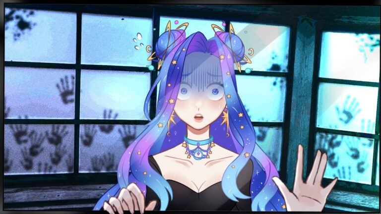 Frightened VTuber expressions