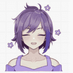 Happy VTuber facial expressions