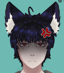 Angry VTuber expressions