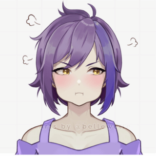 Angry VTuber expressions
