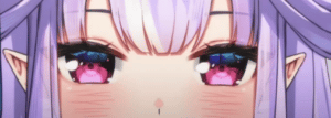 Purple Colored VTuber Eyes