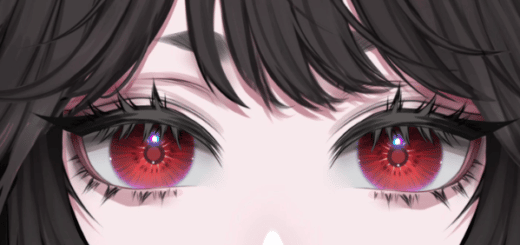 Detailed high texture red VTuber eyes Red VTuber eyes Red VTuber eyes Red VTuber eyes with a ...