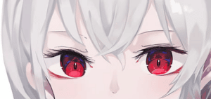 Red Colored VTuber Eyes Examples
