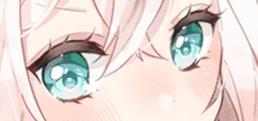 Brown dog VTuber eyes