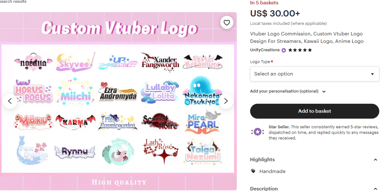 Unify Creations custom VTuber logo commissions