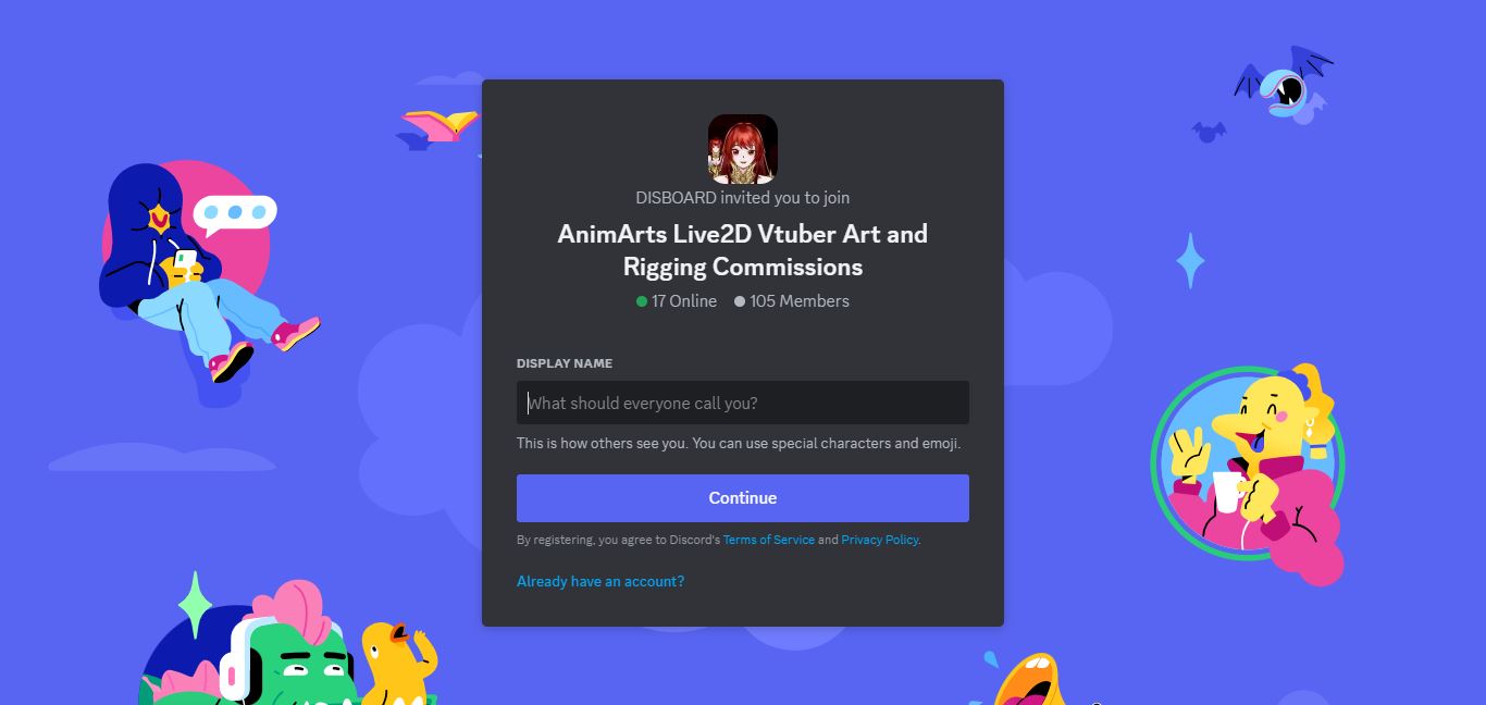 AnimArts Discord Server Commission